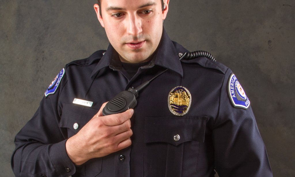 pro_speaker_mic_police_officer_over_back_3_5 - EarHugger®